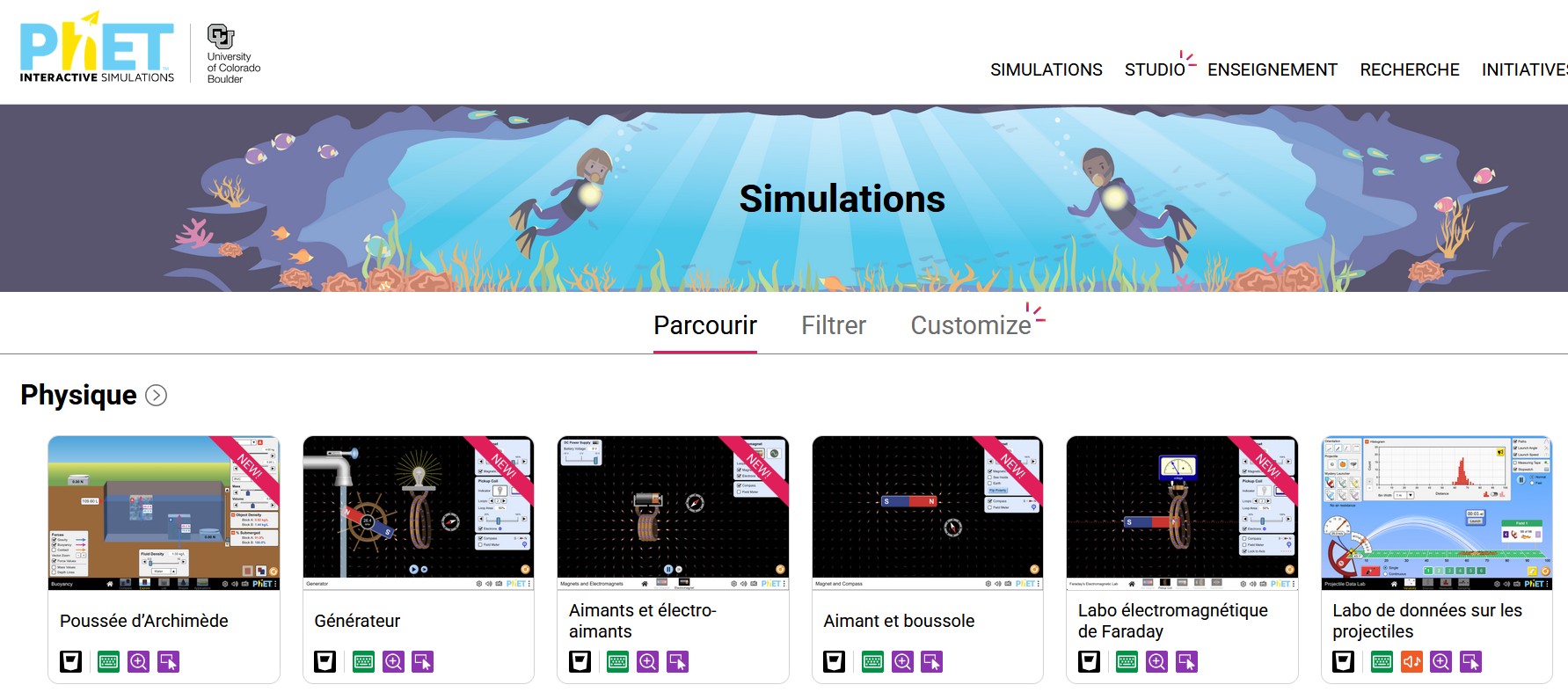 PhET : Des centaines de simulations interactives pour les sciences et ...